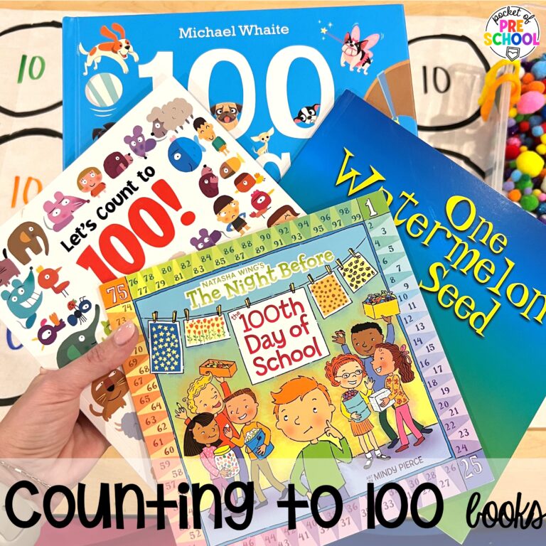 100th Day Activities for Preschool, Pre-k, and Kindergarten - Pocket of ...