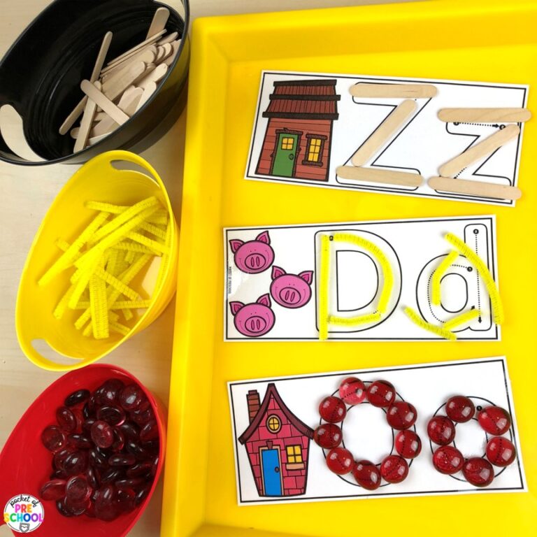 Fairy Tales Math and Literacy Centers for Preschool, Pre-K, and ...