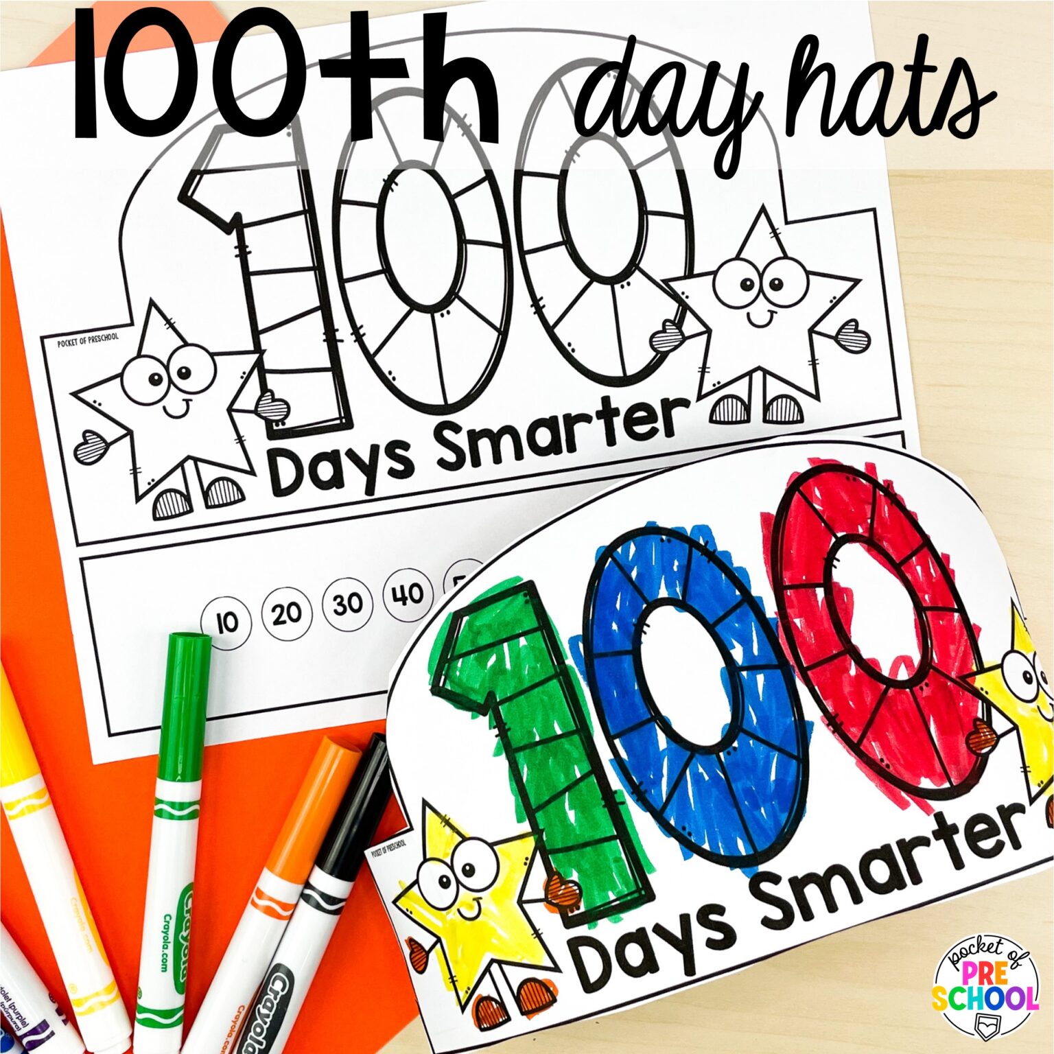 100th Day Activities for Preschool, Pre-k, and Kindergarten - Pocket of ...