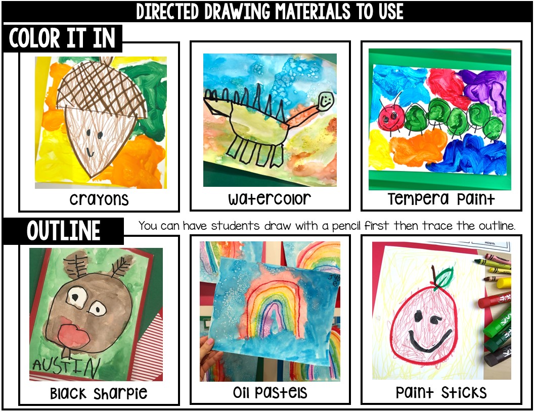 Directed Drawings for Preschool, Pre-K, & Kindergarten: Benefits and ...
