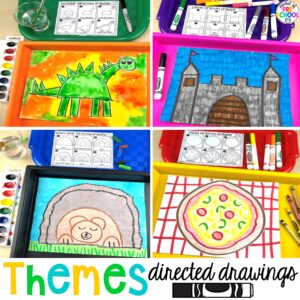 Themes Directed Drawings For Preschool, Pre-K, & Kindergarten - Pocket ...