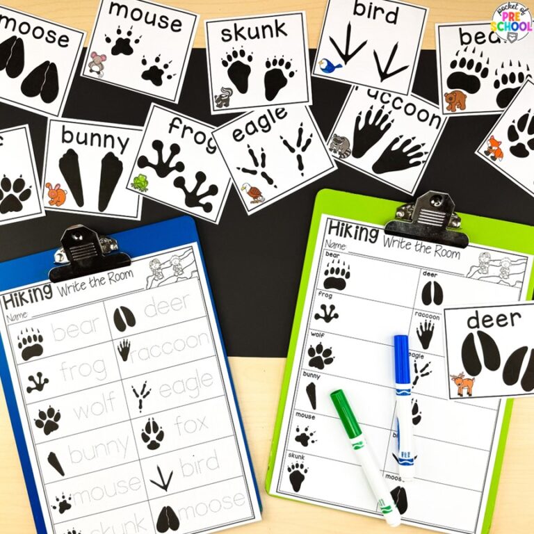 Camping Math and Literacy Centers for Preschool, Pre-K, and ...