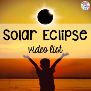 Solar Eclipse Ideas & Freebie - Pocket of Preschool