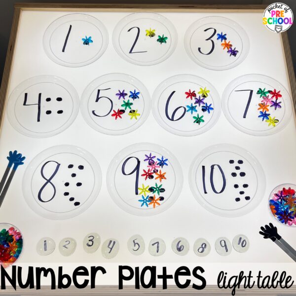 Math Light Table Activities for Preschool, Pre-k, and Kindergarten ...