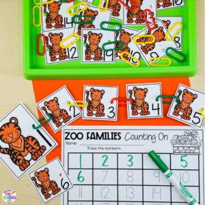 Zoo Math and Literacy Centers for Preschool, Pre-K, and Kindergarten ...