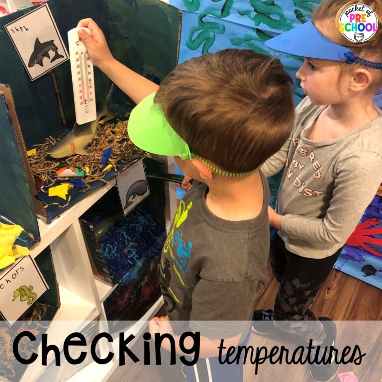 Ocean Aquarium in the Dramatic Play Center - Pocket of Preschool