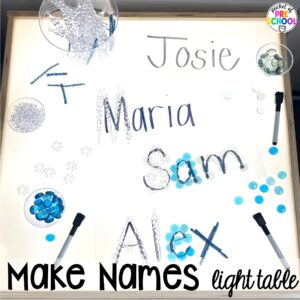 Literacy Light Table Ideas for Preschool, Pre-k, & Kindergarten ...