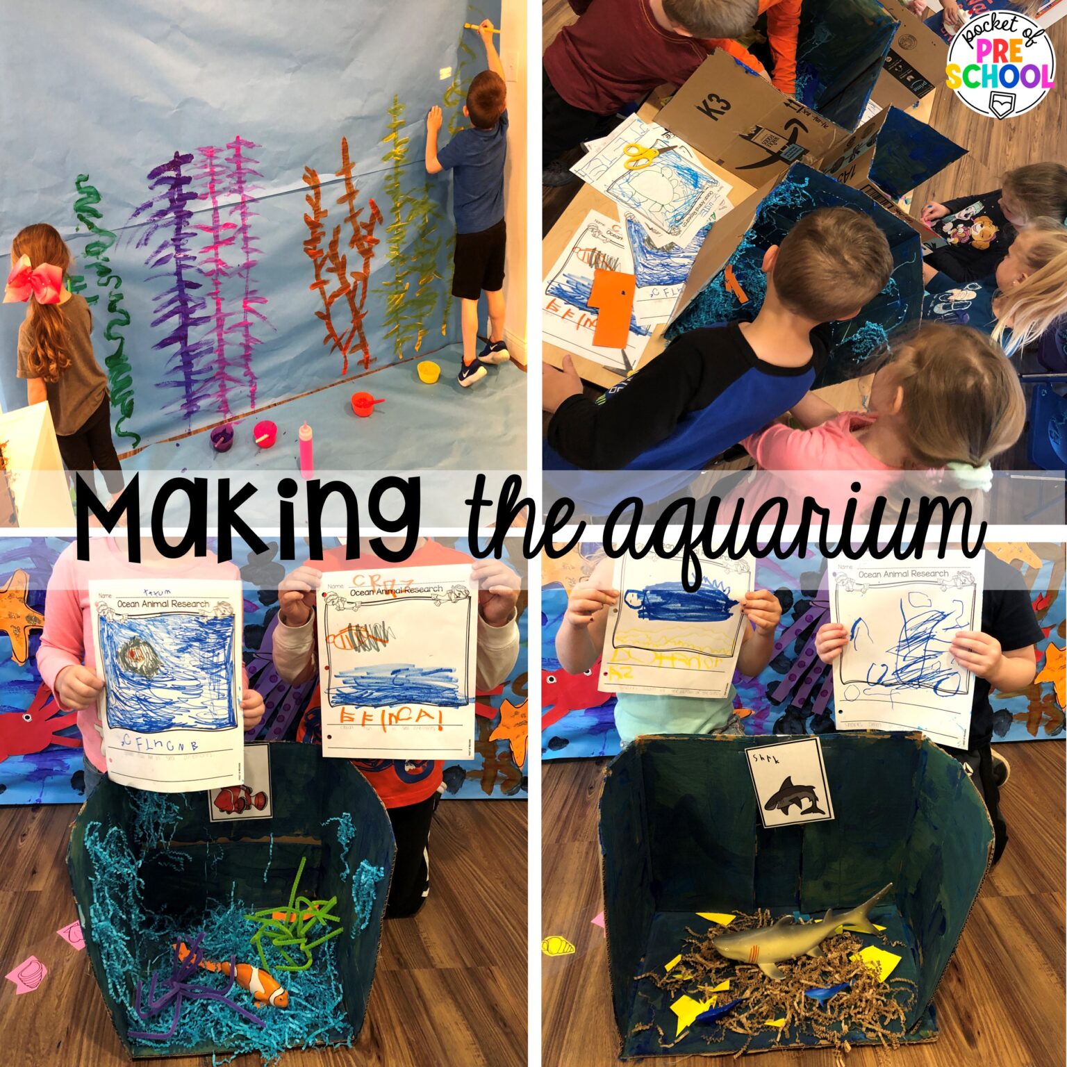 Ocean Aquarium in the Dramatic Play Center - Pocket of Preschool