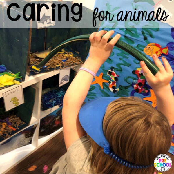 Ocean Aquarium in the Dramatic Play Center - Pocket of Preschool