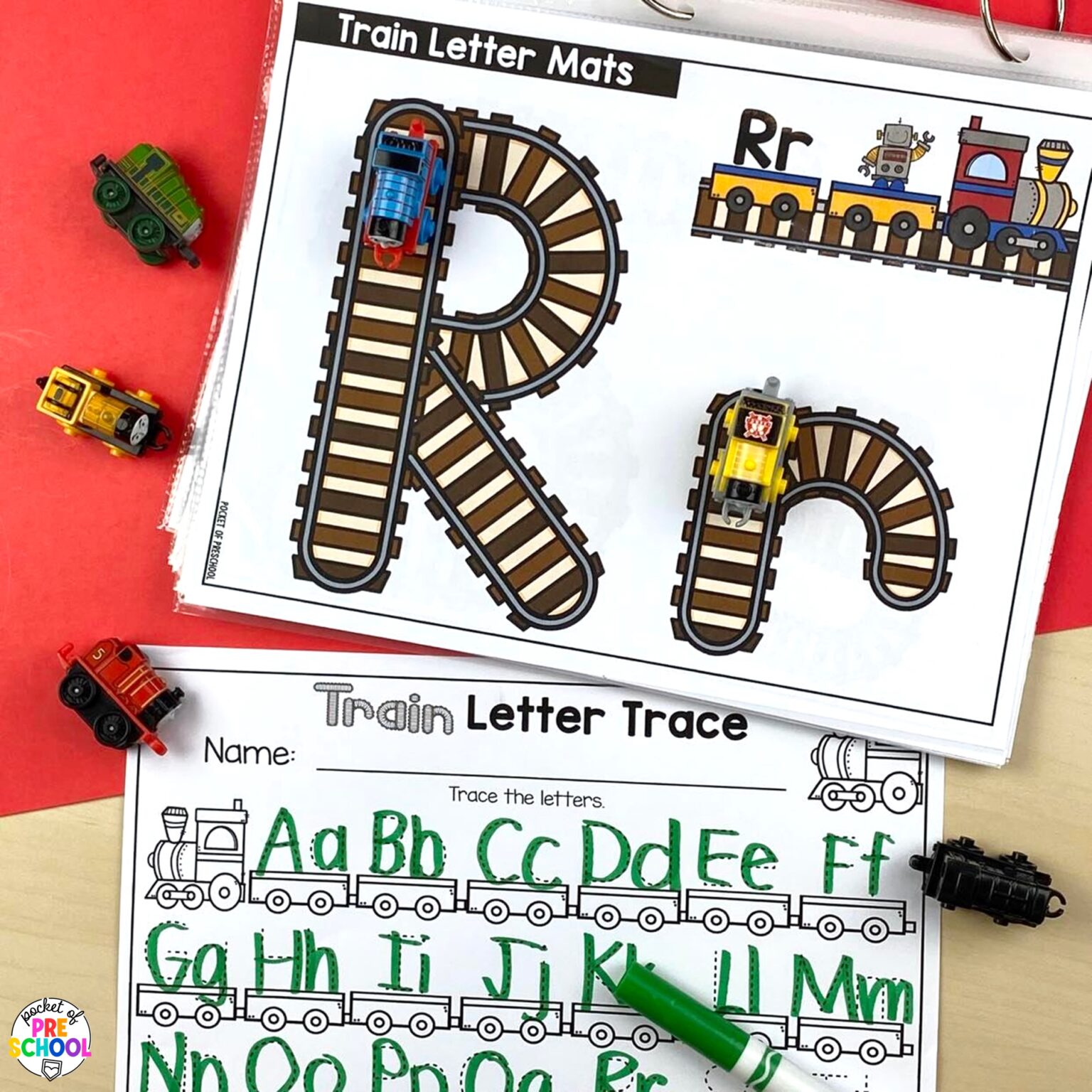 Alphabet Letter Mats Build It BUNDLE - Fine Motor Fun! - Pocket of ...