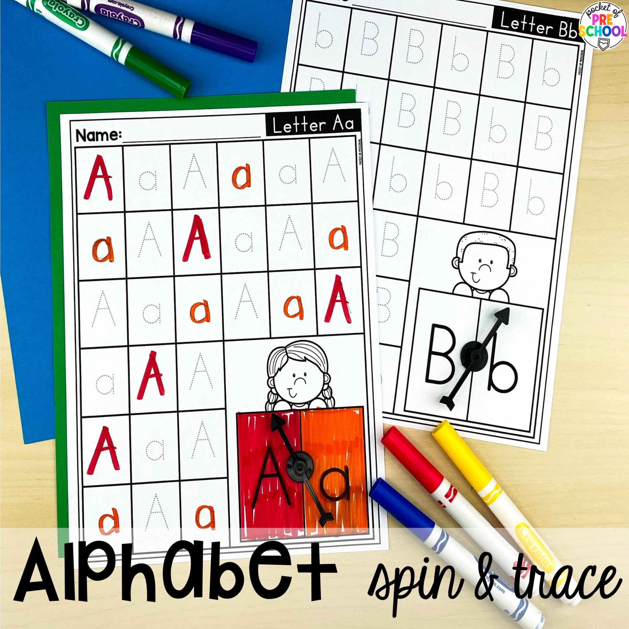 Alphabet Worksheets - Practice Letter Formation - Pocket of Preschool