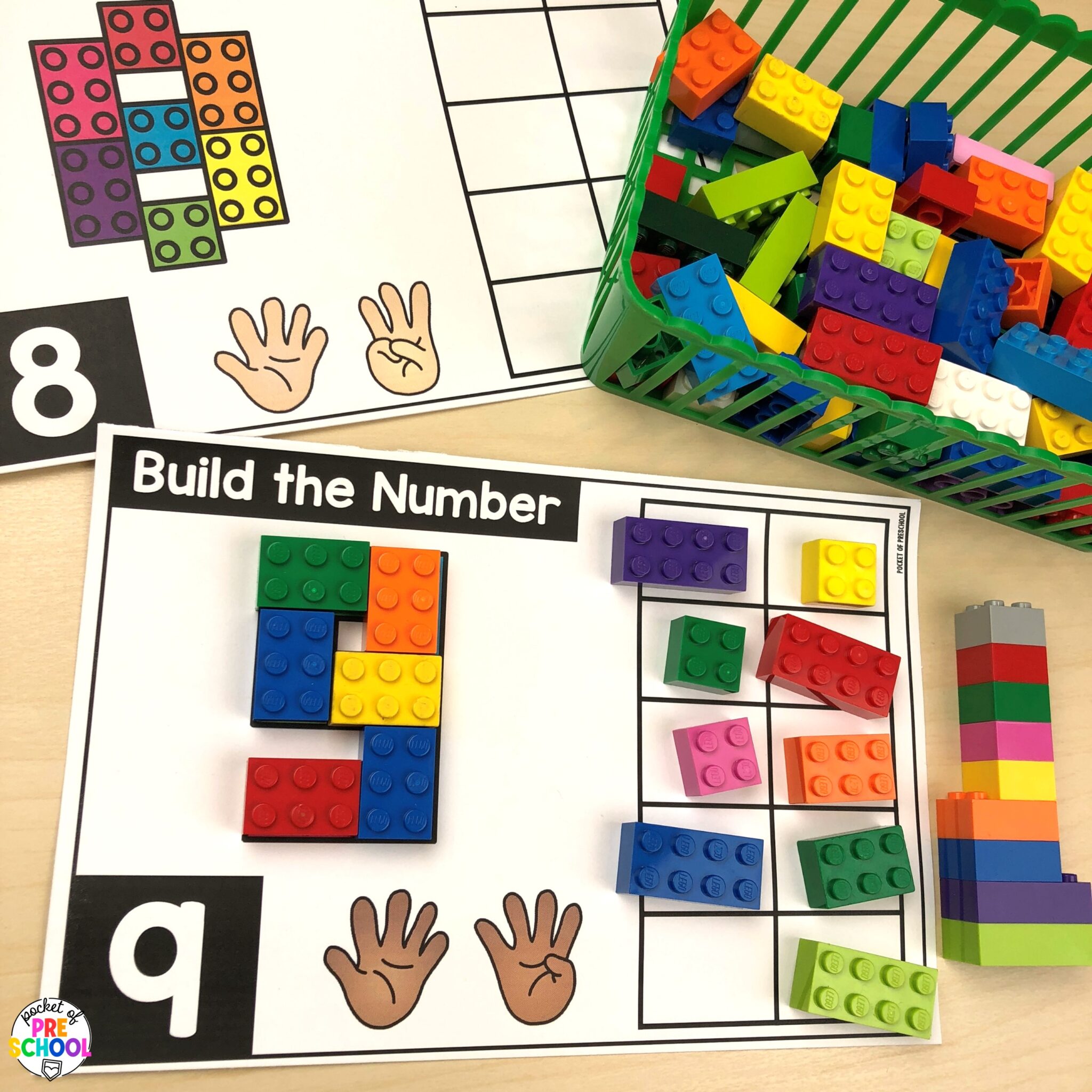 Number Mats Build It BUNDLE - Fine Motor Fun! - Pocket of Preschool