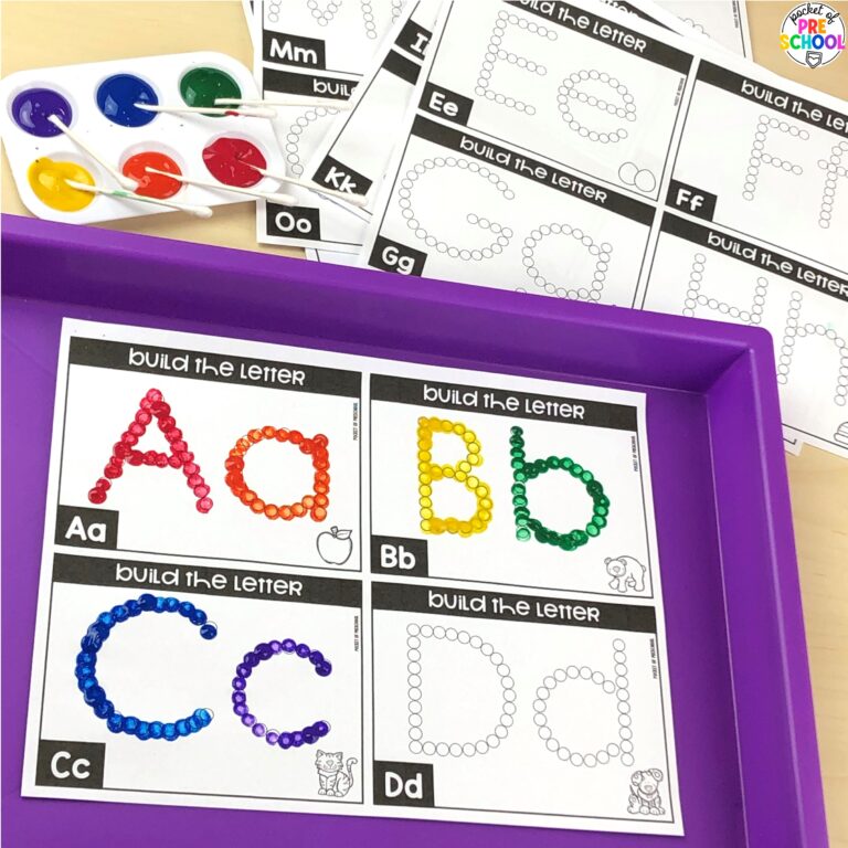 Hammer It or Paint It Alphabet Letter Mats - Fine Motor Fun - Pocket of ...