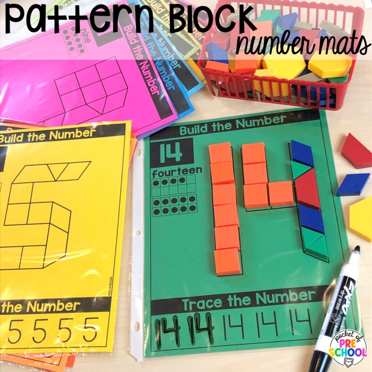 Number Mats – Build and Write! - Pocket of Preschool