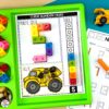 Number Mats Build It BUNDLE - Fine Motor Fun! - Pocket of Preschool