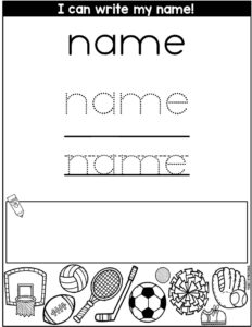 Name Practice Pages - Fun Themes #1 - Pocket of Preschool