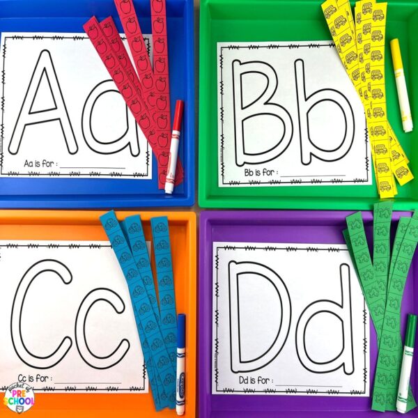 Alphabet Letter & Sounds Collage Book: Letter Practice: Letter of the ...