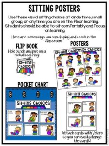 Sitting Choices, Carpet Choices Visual Support Preschool, Pre-K ...