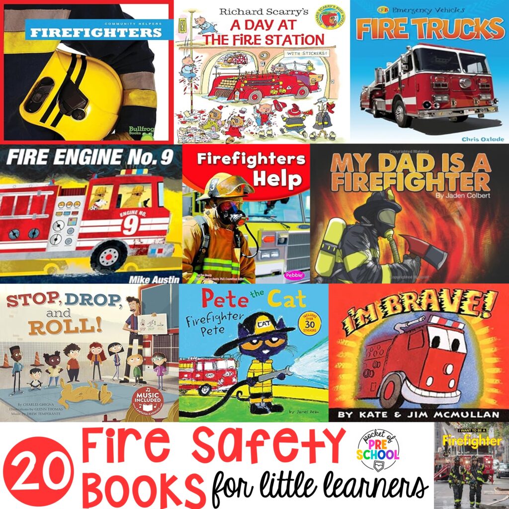 fire safety books cover - Pocket of Preschool