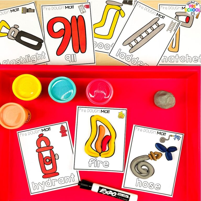 Fire Safety Math and Literacy Centers - Pocket of Preschool