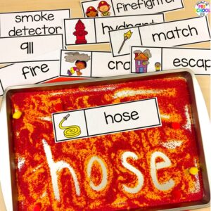 Fire Safety Math and Literacy Centers - Pocket of Preschool