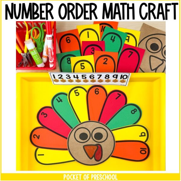 Thanksgiving Bulletin Board Kit & Math Craft Preschool Pre-K ...