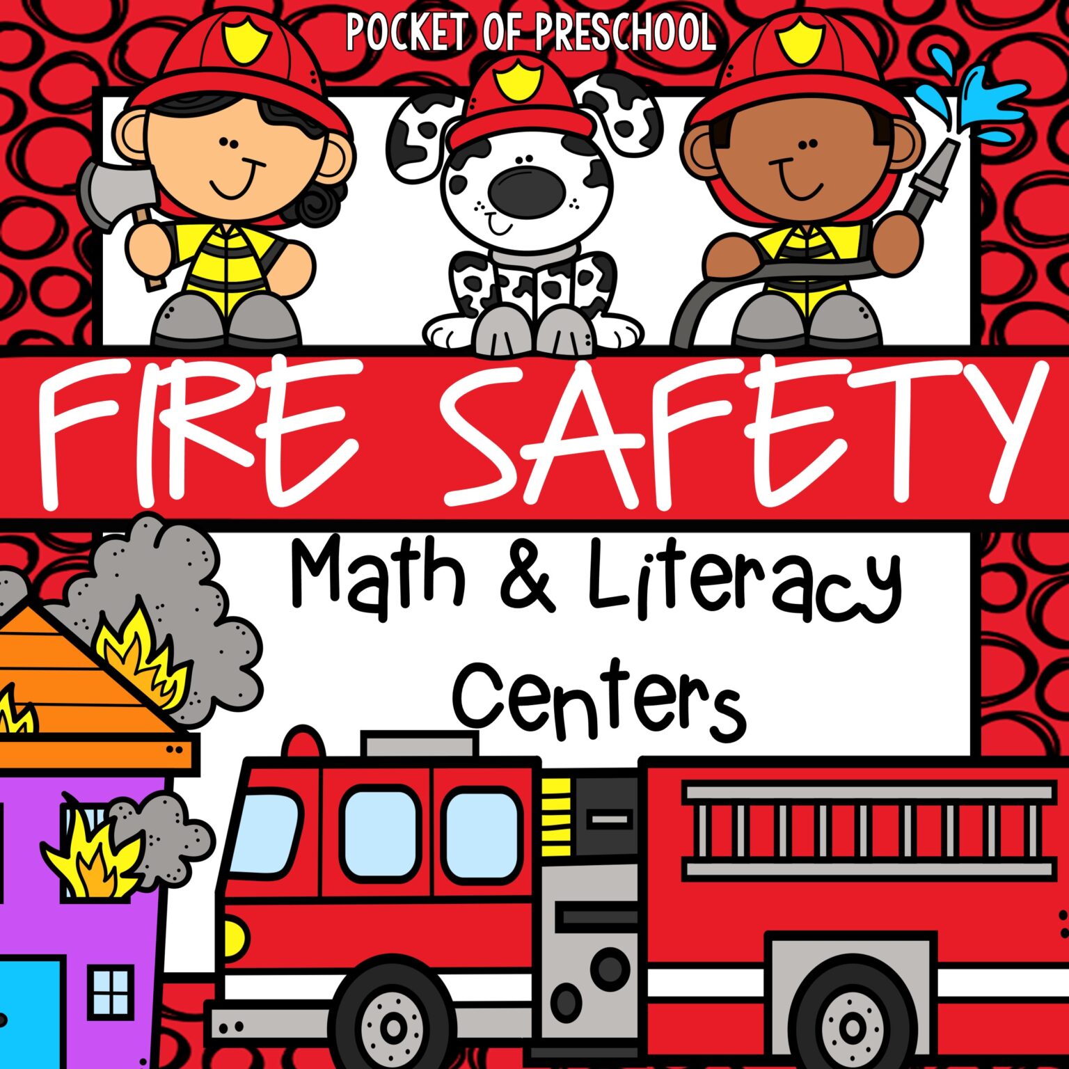 Fire Safety Math and Literacy Centers - Pocket of Preschool