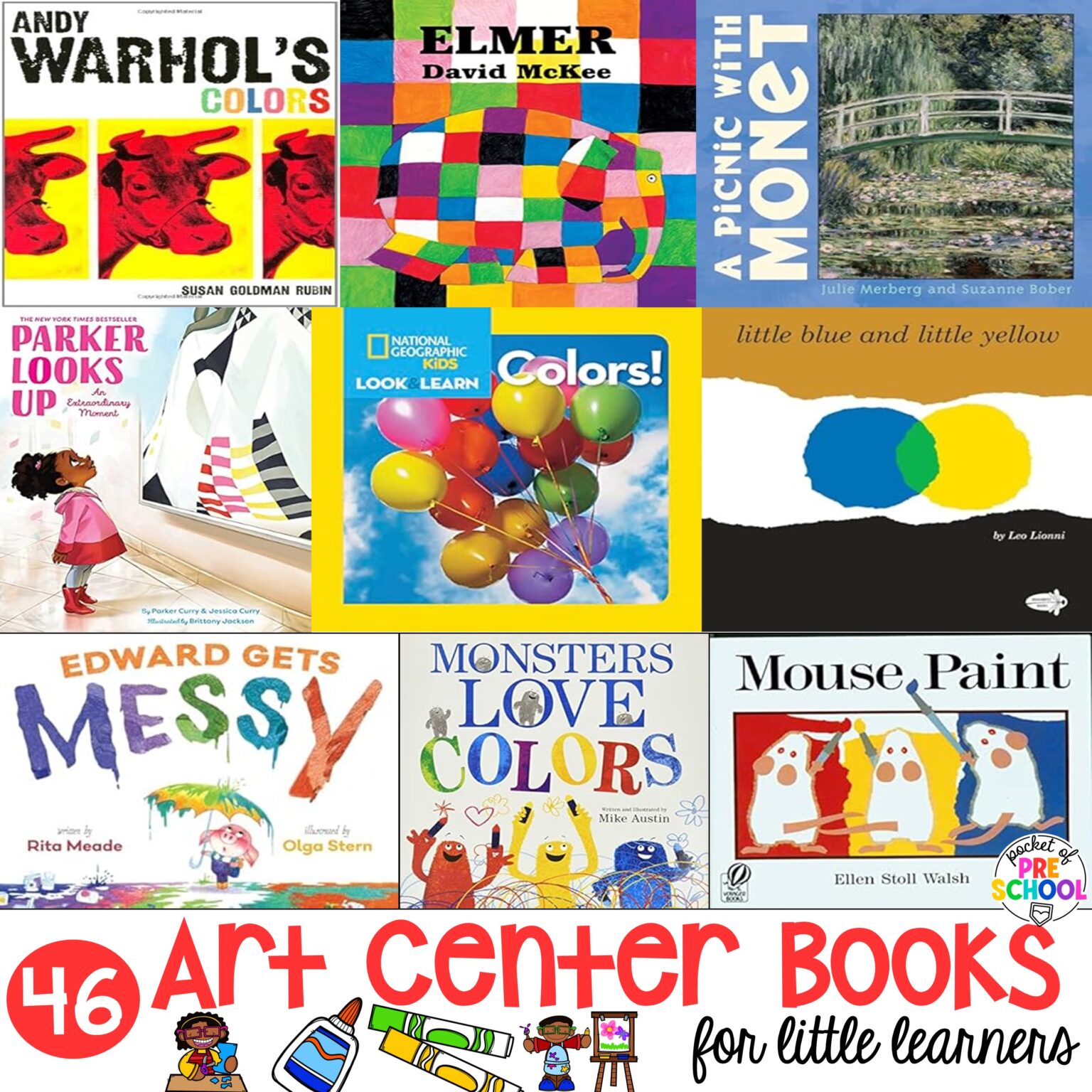 Art Center Books for Little Learners - Pocket of Preschool