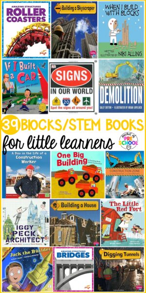 Blocks and STEM Books for Little Learners - Pocket of Preschool