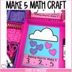 Valentine Bulletin Board Kit & Math Craft Preschool Pre-K Kindergarten ...