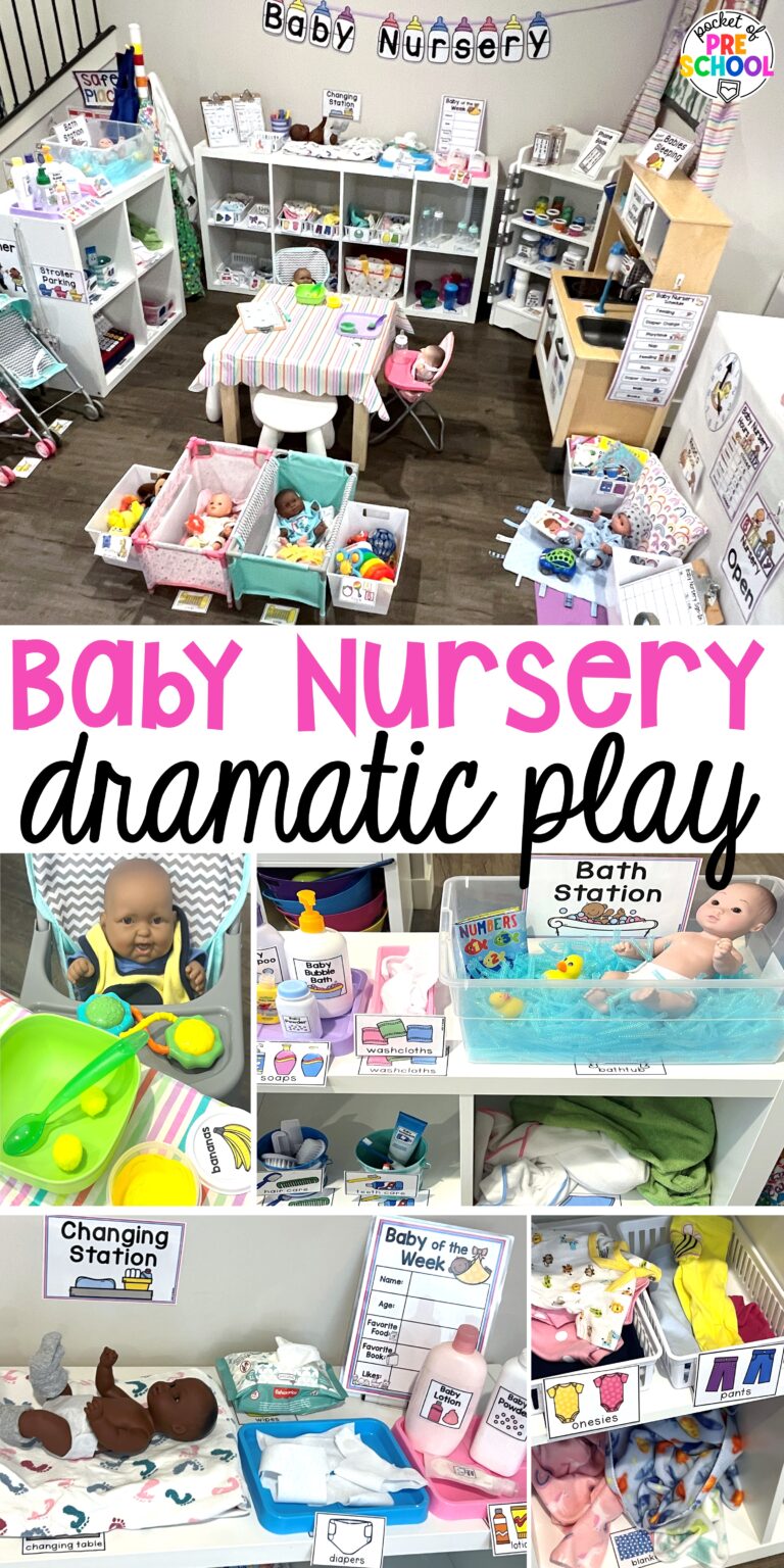 Baby Nursery Dramatic Play for Preschool, Pre-K, and Kindergarten ...