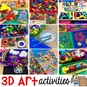 3D Art Activities for Preschool, Pre-k, & Kindergarten - Pocket of ...