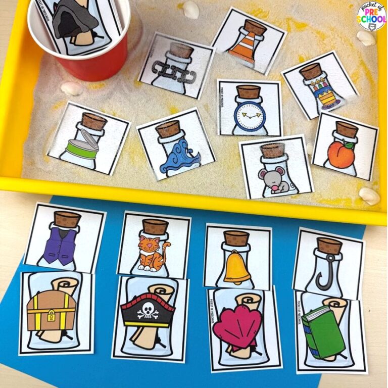 Pirates Math and Literacy Centers for Preschool, Pre-K, and ...
