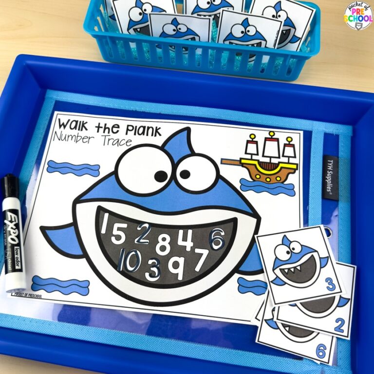 Pirates Math and Literacy Centers for Preschool, Pre-K, and ...