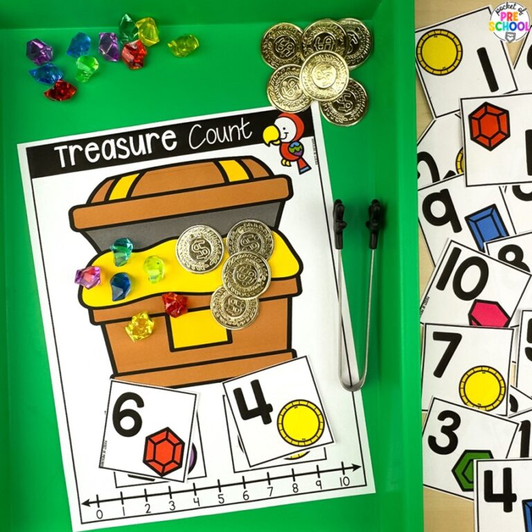 Pirates Math and Literacy Centers for Preschool, Pre-K, and ...