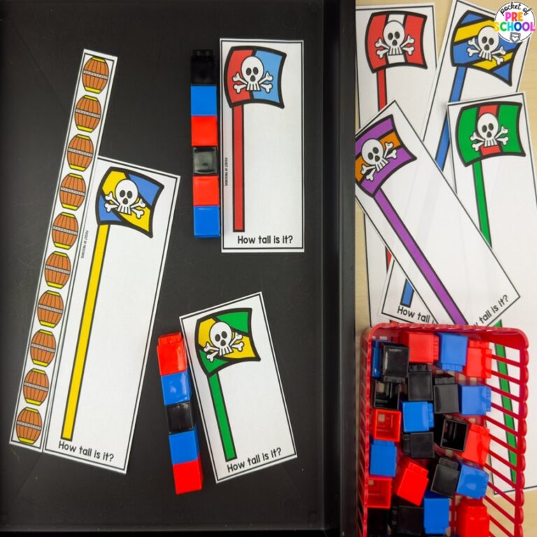 Pirates Math and Literacy Centers for Preschool, Pre-K, and ...