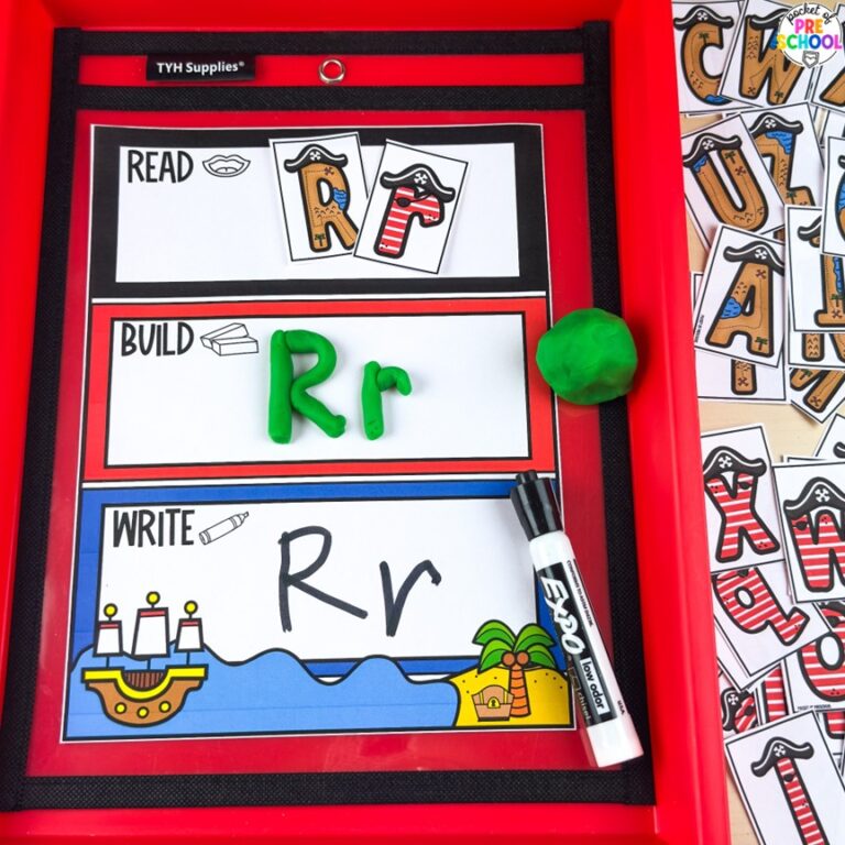 Pirates Math and Literacy Centers for Preschool, Pre-K, and ...