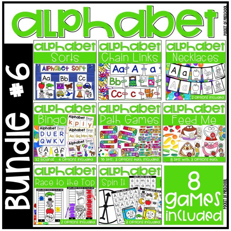 Alphabet Activities Bundle for Preschool, Pre-K, and Kindergarten ...