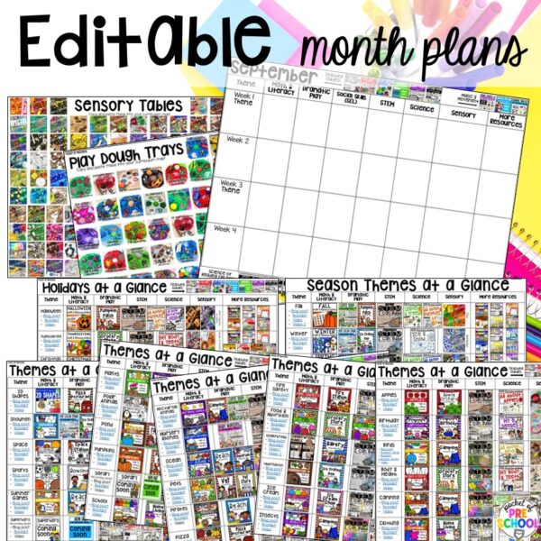 Curriculum Map for Preschool, Pre-K, and Kindergarten for the whole ...
