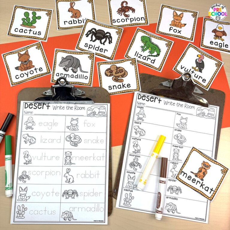 Western, Cowboy, Cowgirl Math and Literacy Centers for Preschool, Pre-K ...