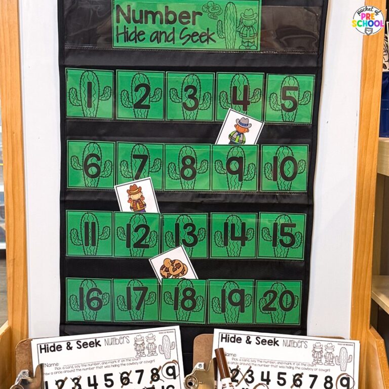 Western, Cowboy, Cowgirl Math and Literacy Centers for Preschool, Pre-K ...