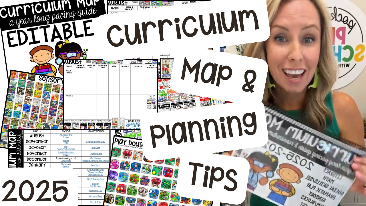 How I Plan For My Preschool Classroom Using the 2025 Curriculum Map ...