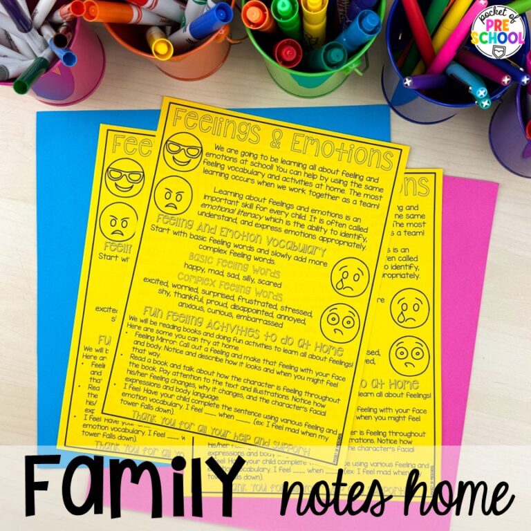 Feelings Activities & Centers for Preschool, Pre-K, & Kindergarten ...