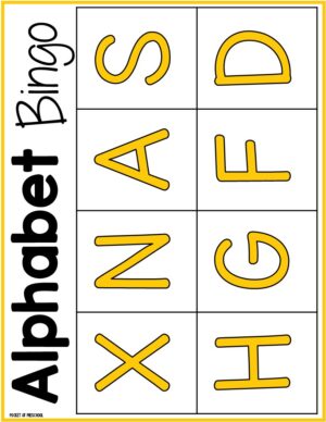 Alphabet Bingo Games, Letter Identification for Preschool, Pre-K ...