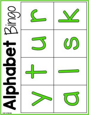 Alphabet Bingo Games, Letter Identification for Preschool, Pre-K ...