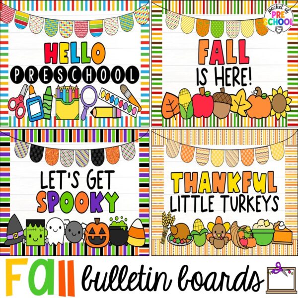 Fall Bulletin Boards & Crafts for Preschool, Pre-K, & Kindergarten ...