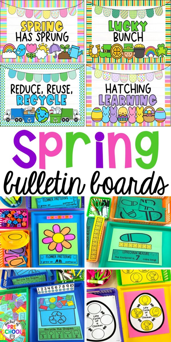 Spring Bulletin Boards & Crafts for Preschool, Pre-K, & Kindergarten ...