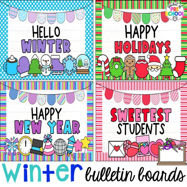 Winter Bulletin Boards & Crafts for Preschool, Pre-K, & Kindergarten ...