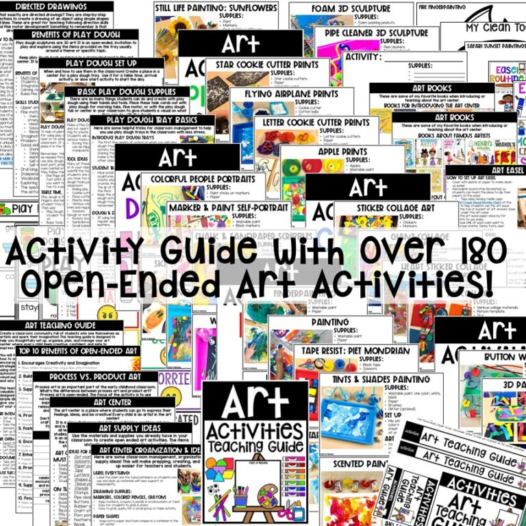Open Ended Art Activity Guide for Preschool, Pre-K, TK, and ...