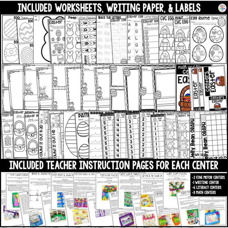 Holidays Math and Literacy Centers BUNDLE for Preschool, Pre-K ...